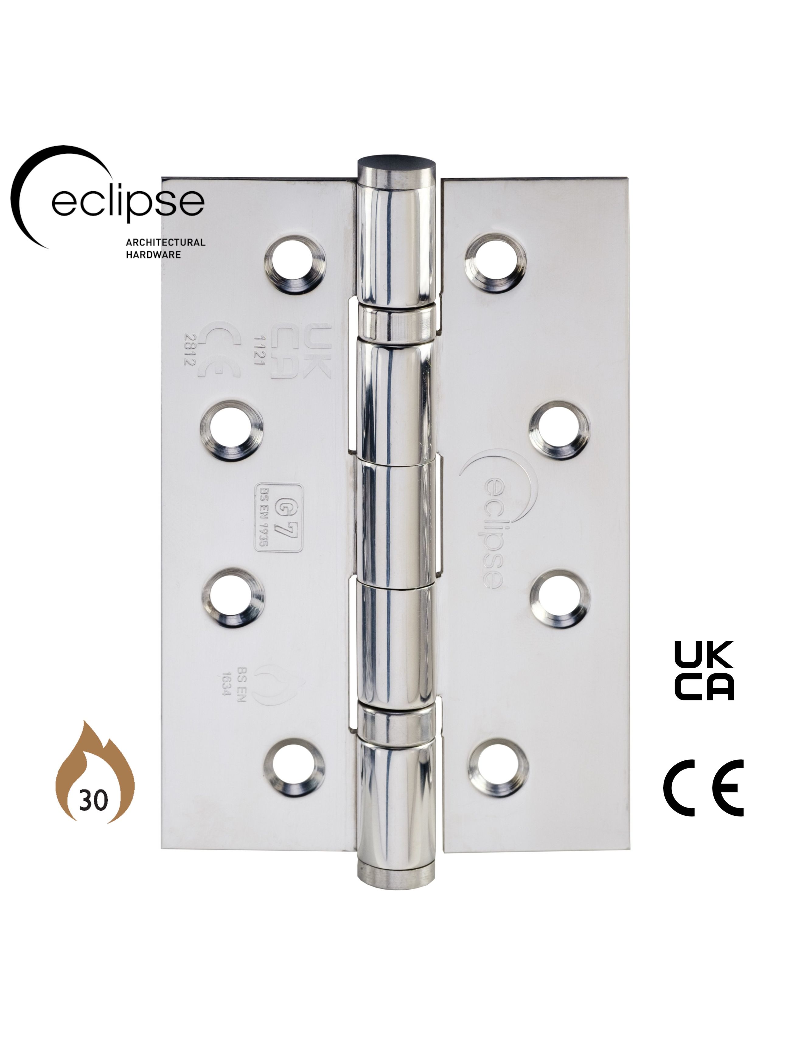 Eclipse 14342 - 102x67x2mm PSS Ball Bearing Hinge Grade 7 - (Pair ...