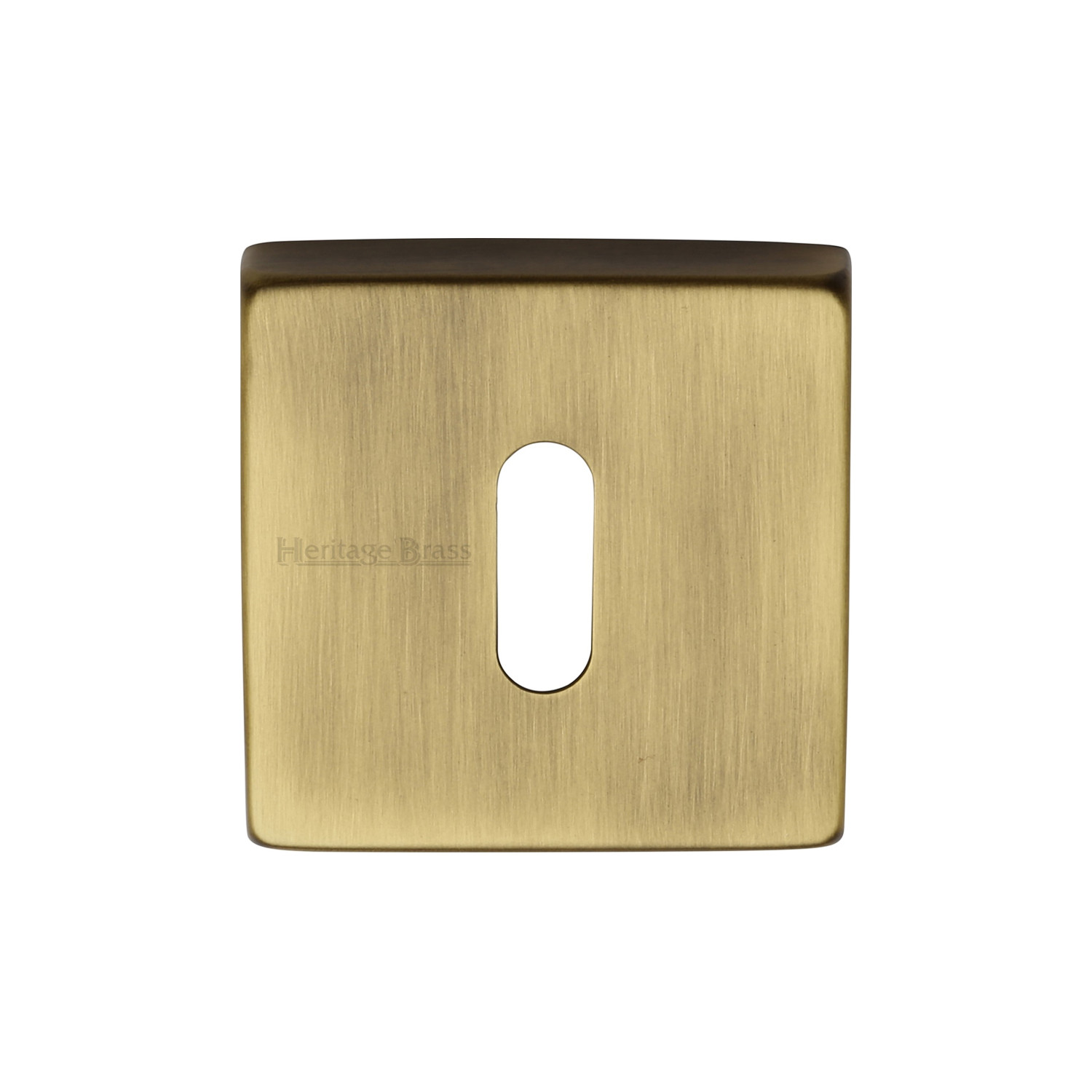 Heritage Brass Square Key Escutcheon Antique Brass finish | Ironmongery ...