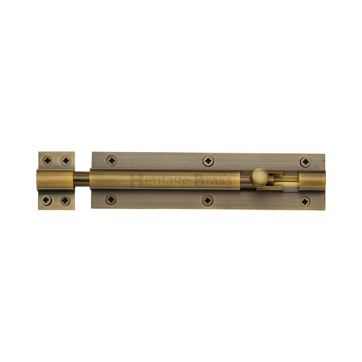 Heritage Brass Door Bolt Straight 6" x 1.5" Antique Brass Finish ...